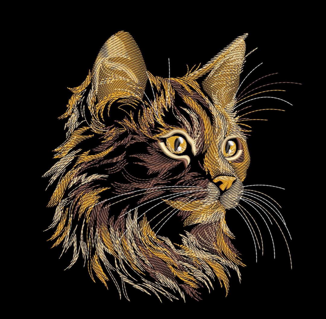 Cat Machine Embroidery Design, Pets Embroidery Files (instant Download ...