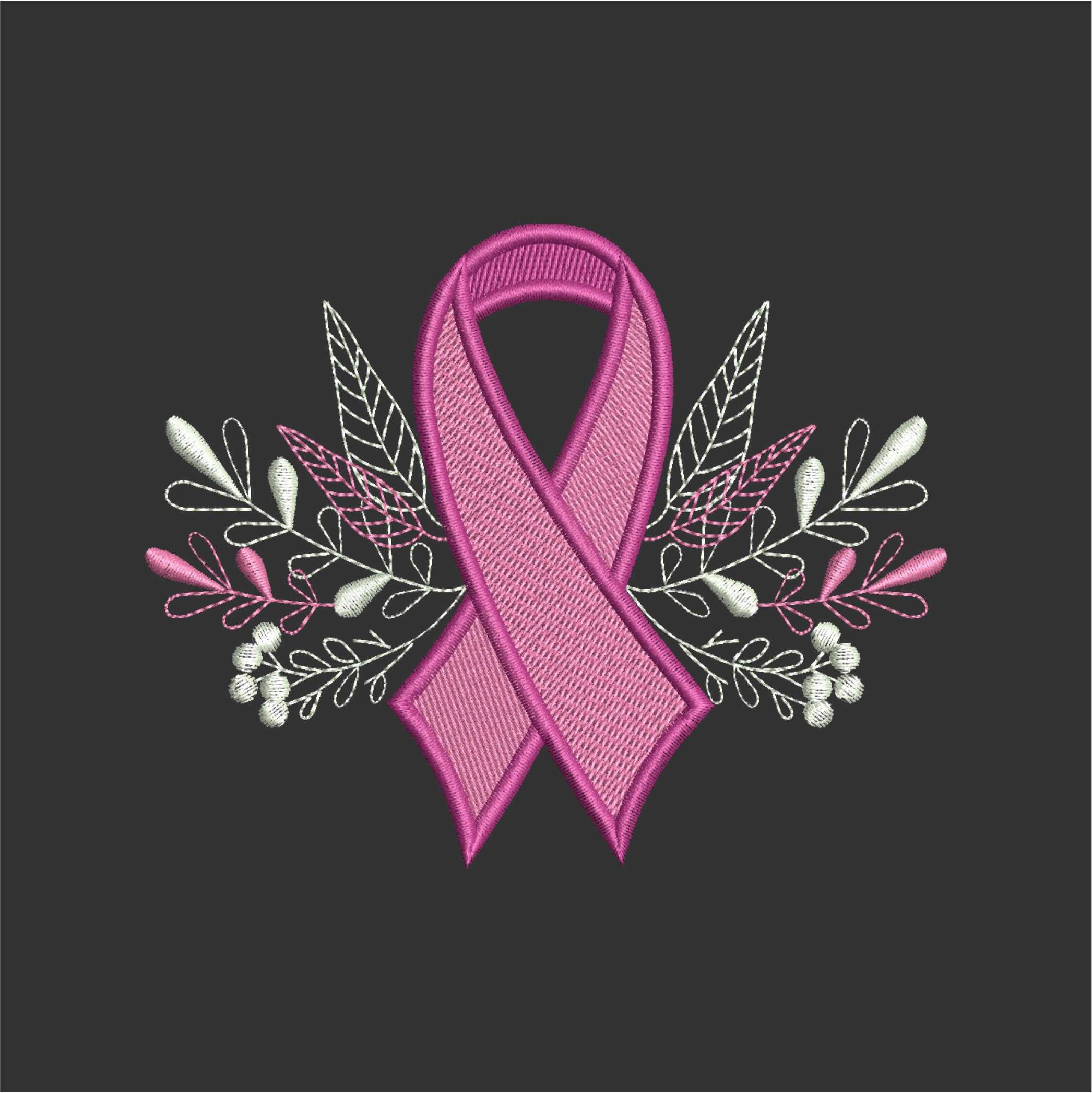Machine Embroidery Designs Awareness Ribbon Breast Cancer - Etsy