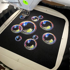 Soap Bubbles Machine Embroidery Designs, Bubbles Embroidery Files ...