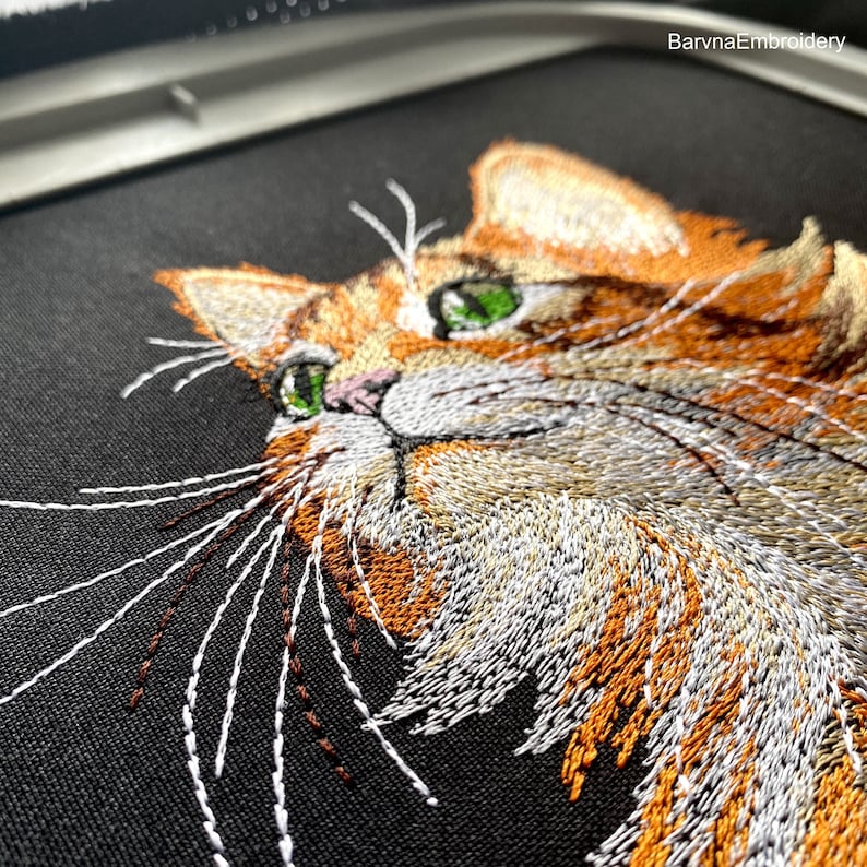 Cat Machine Embroidery Design, Pets Embroidery Files (instant Download ...