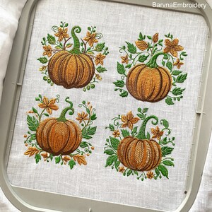 Pumpkin Embroidery Designs for Machine, Fall Embroidery Designs ...