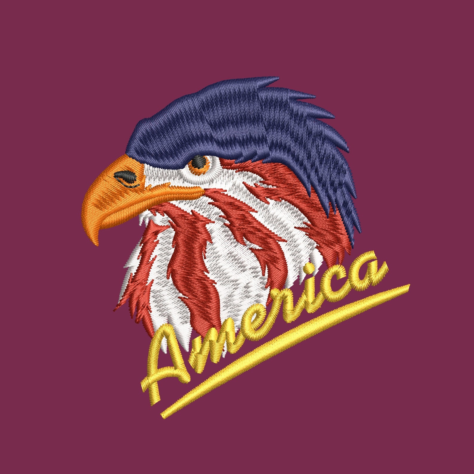 Eagle Machine Embroidery Designs American Embroidery - Etsy