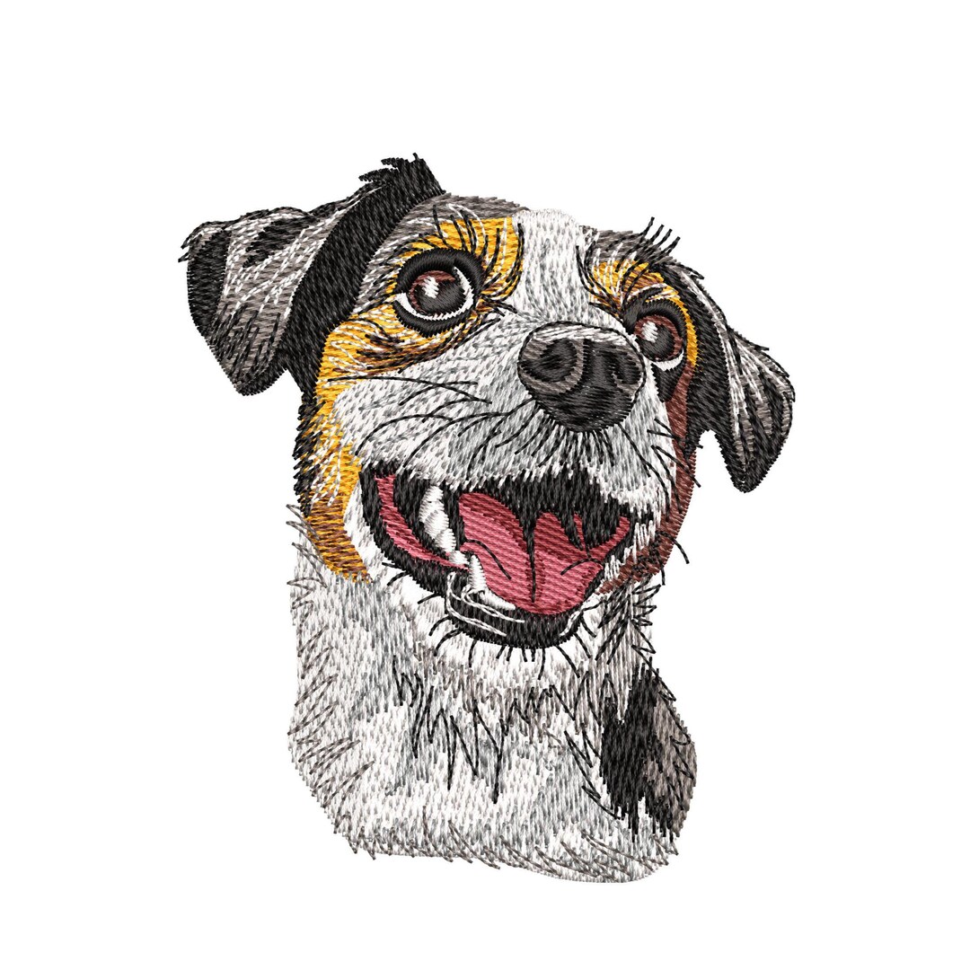 Jack Russell Terrier Embroidery Design for Machine, Patch Dog ...