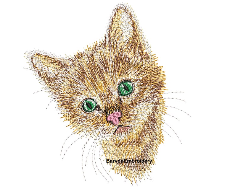 Cute Cat Machine Embroidery Designs Animals Embroidery Home - Etsy
