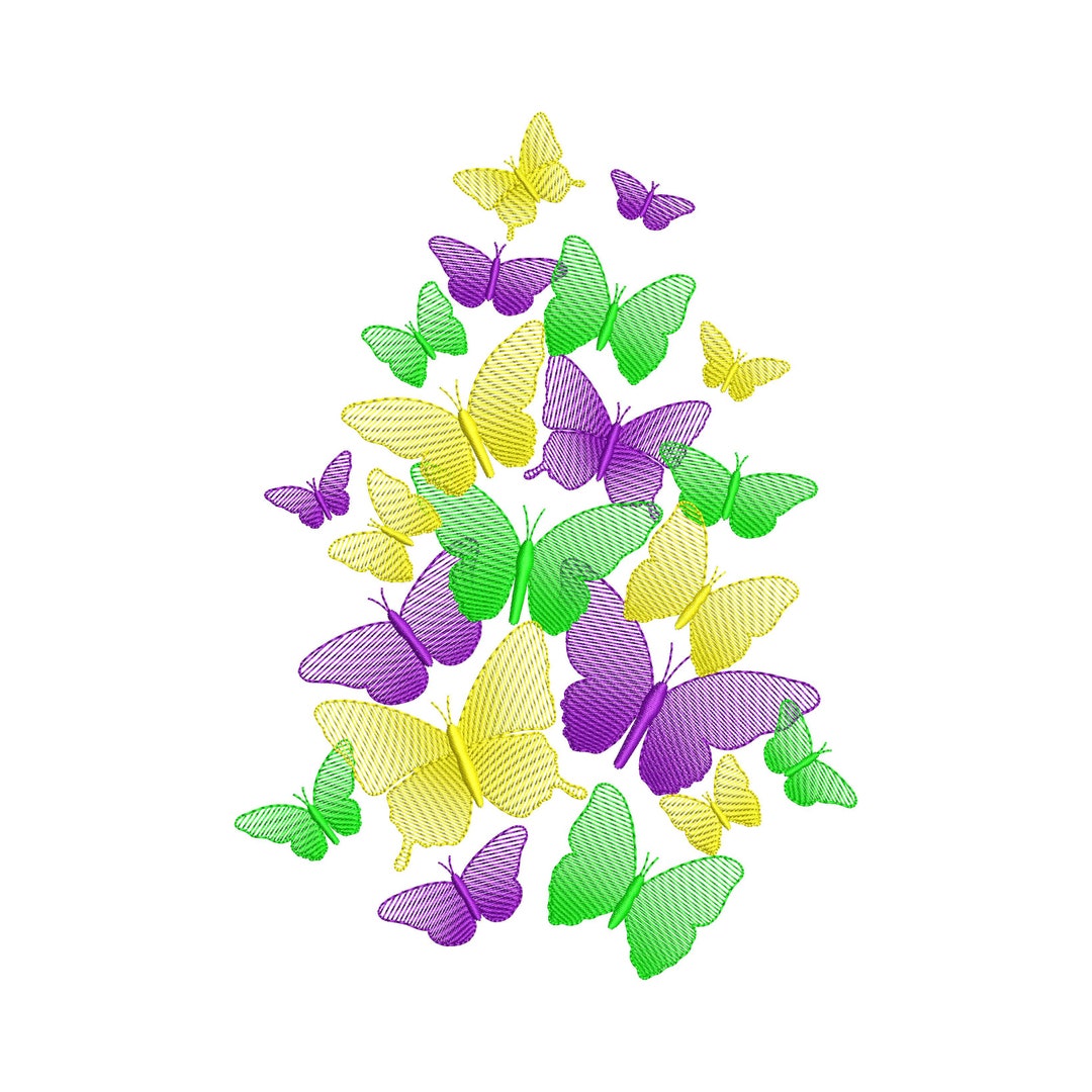 Butterflies Machine Embroidery Designs Instant Download - Etsy