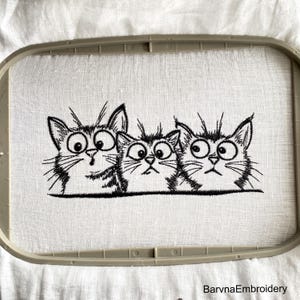 Cats Machine Embroidery Designs, Cat Embroidery File (instant Download) - Etsy