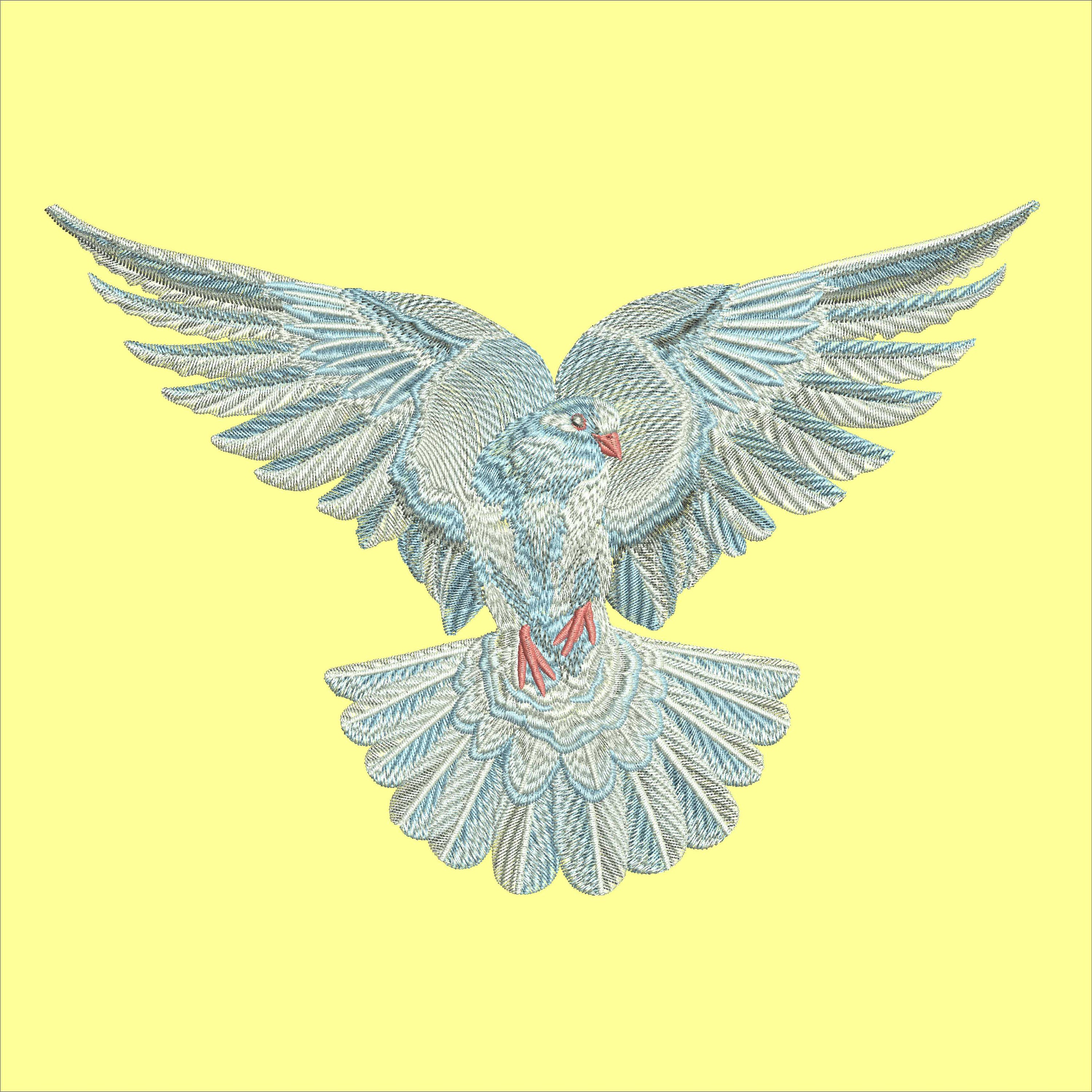 Bird Dove Machine Embroidery Designs Dove Embroidery File | Etsy