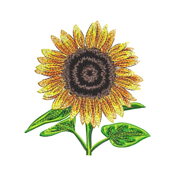 Sunflowers Machine Embroidery Designs Flowers Embroidery - Etsy