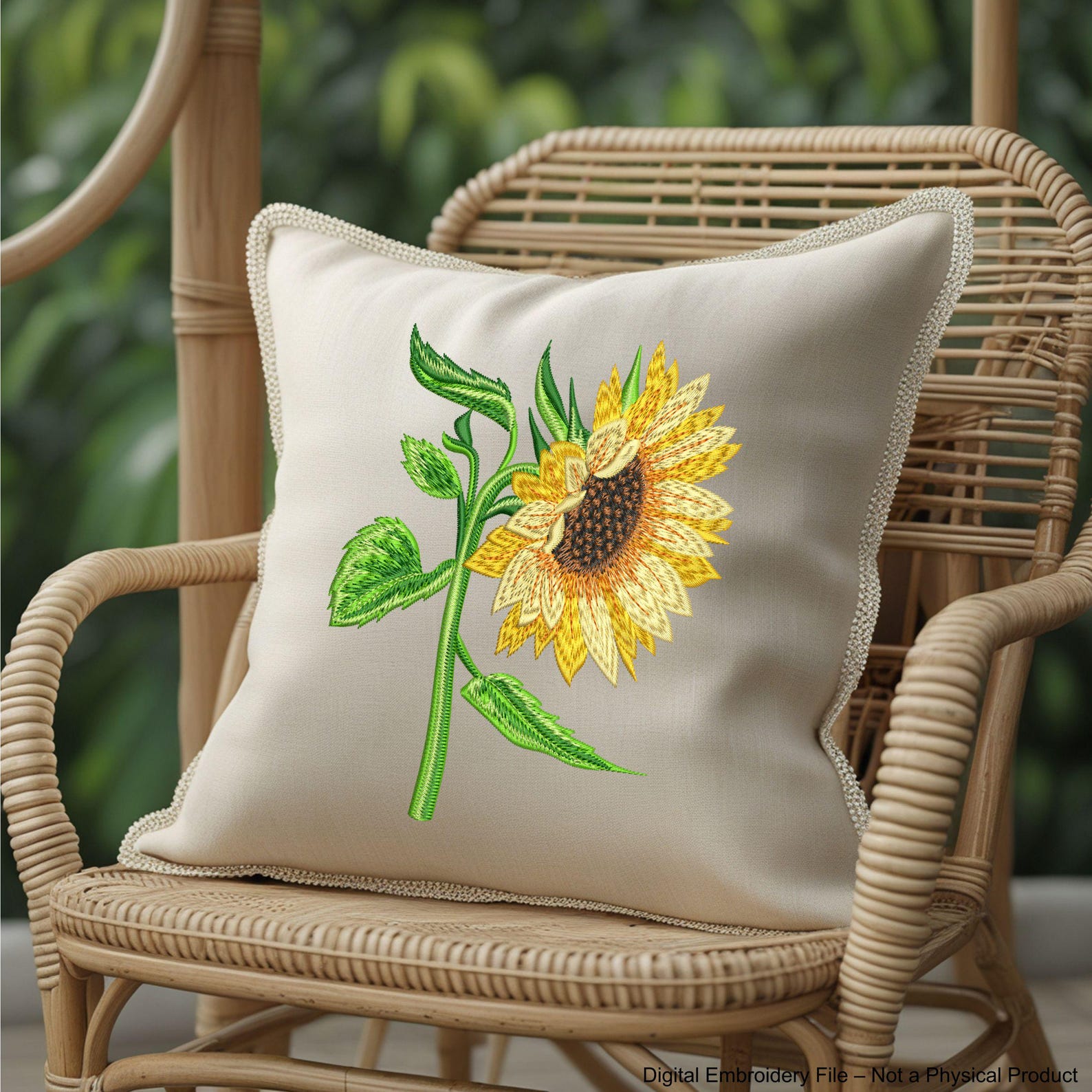 Sunflower Machine Embroidery Designs - Set of 6 Digital Files, Instant ...