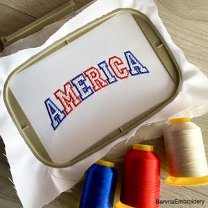 America Machine Embroidery Designs, USA Embroidery Files, Instant ...