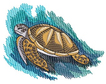 Turtle Embroidery - Etsy