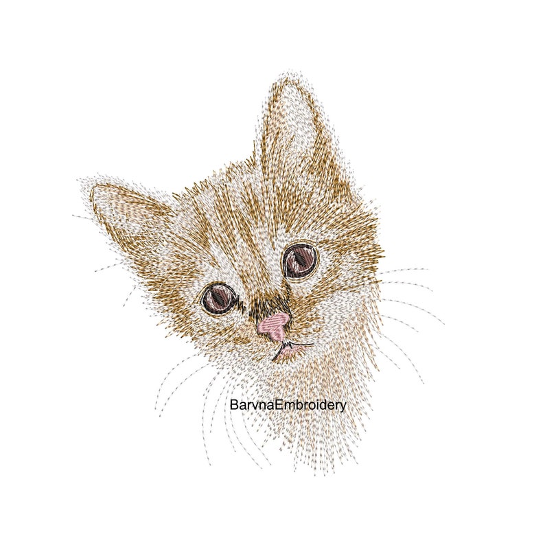 Cute Cat Machine Embroidery Designs Animals Embroidery Home - Etsy
