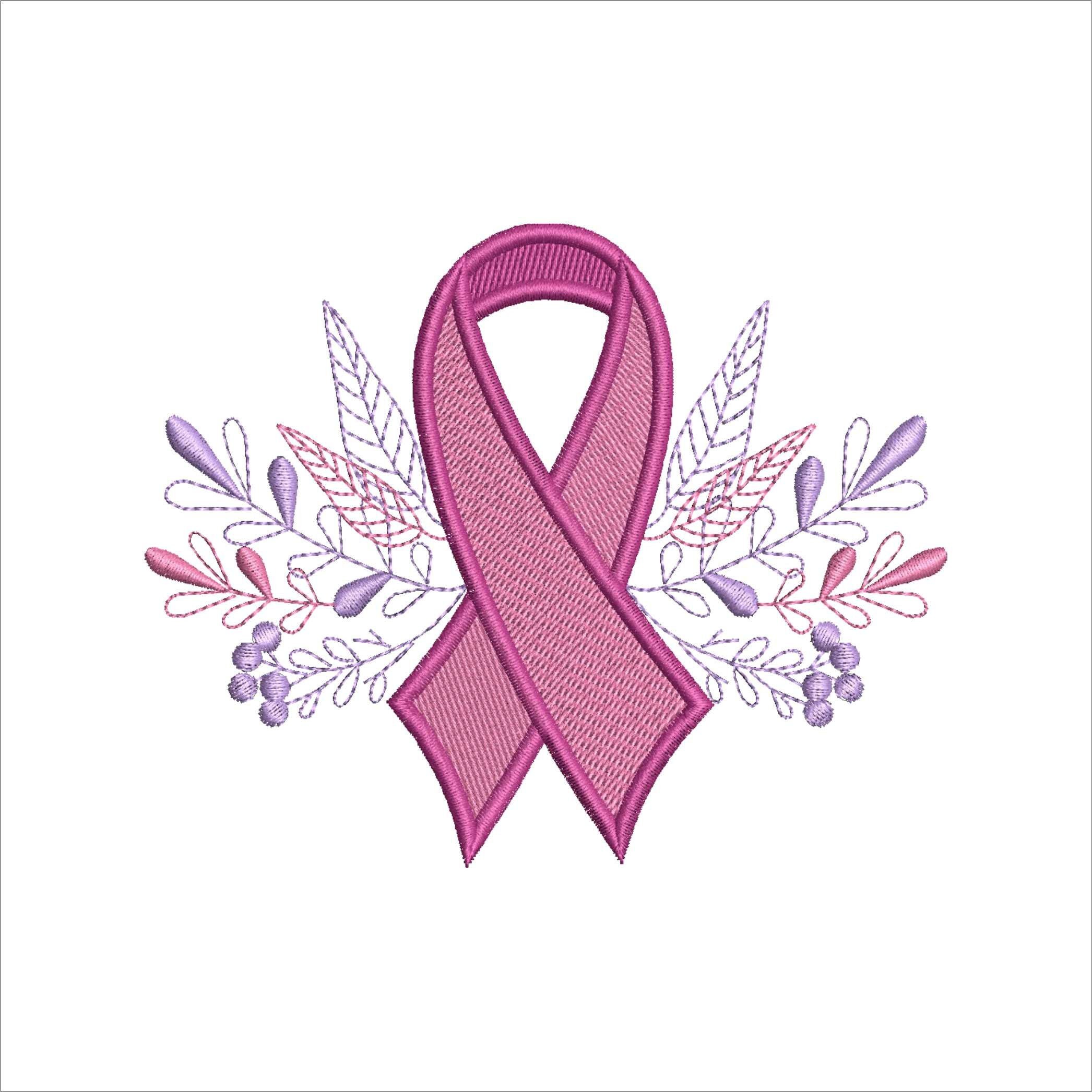Machine Embroidery Designs Awareness Ribbon Breast Cancer - Etsy