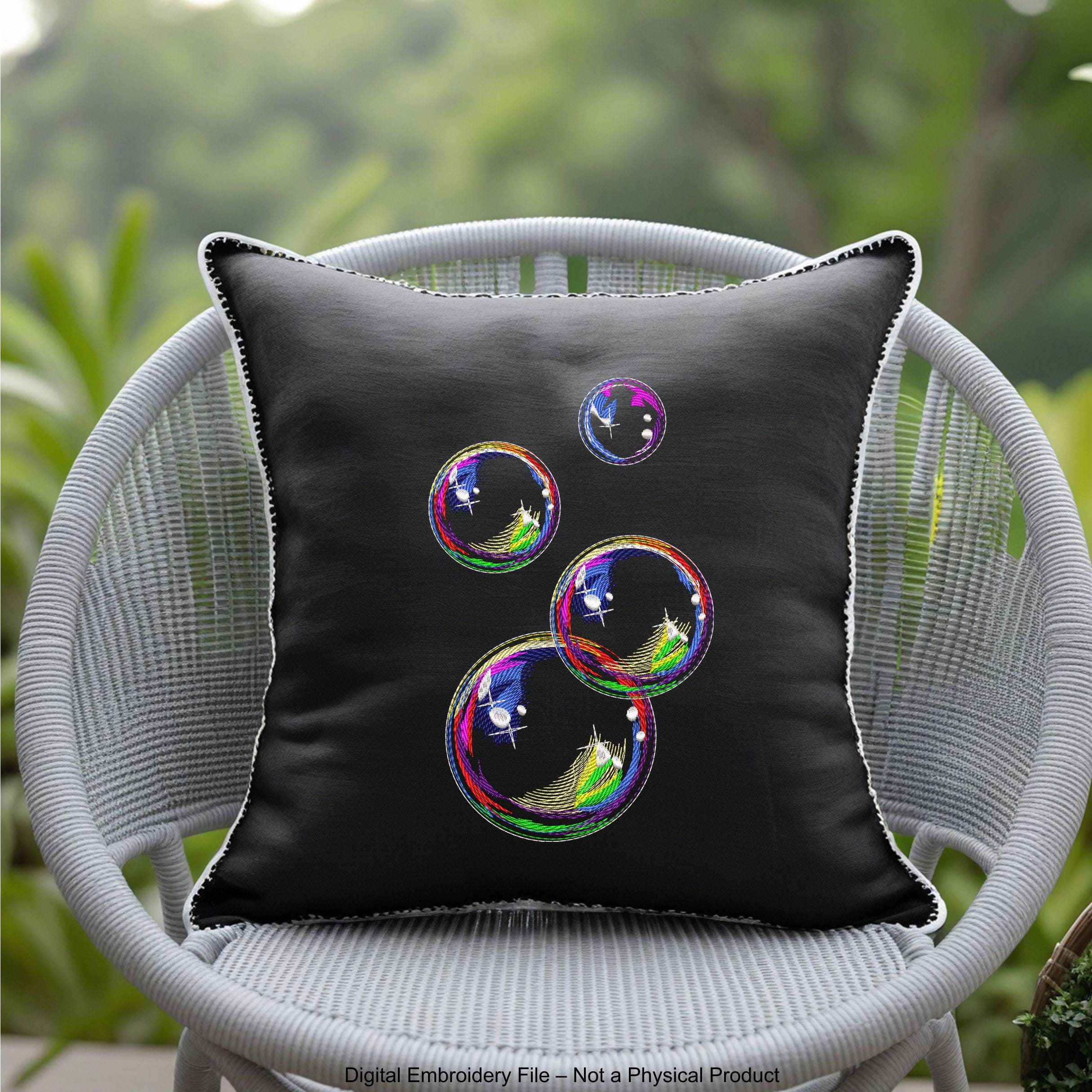 Soap Bubbles Machine Embroidery Design, Playful Embroidery Files ...