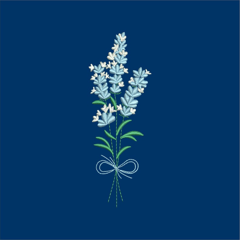 Lavender Flowers Embroidery Designs for Machine Instant - Etsy