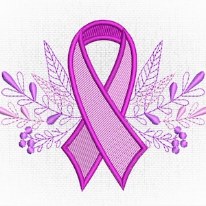Machine Embroidery Designs Awareness Ribbon, Breast Cancer Embroidery ...