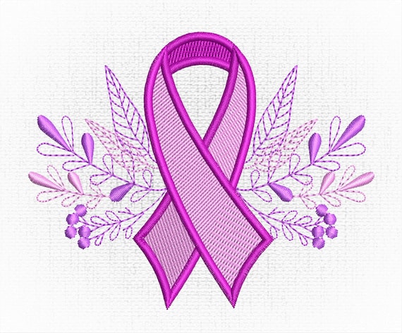 Machine Embroidery Designs Awareness Ribbon Breast Cancer - Etsy