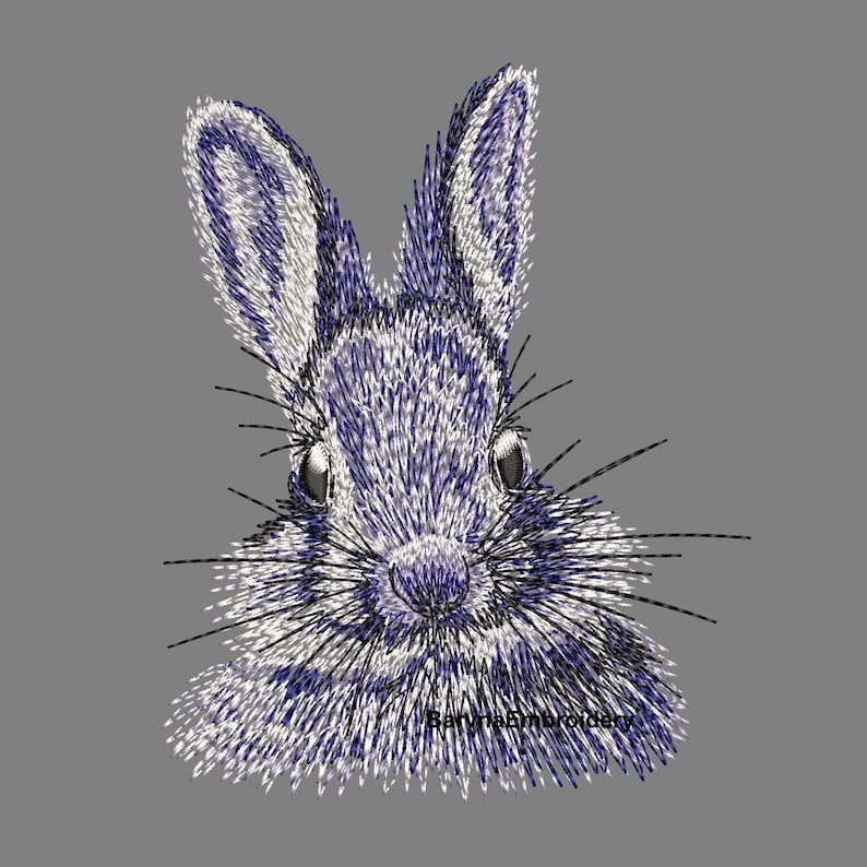 Bunny Machine Embroidery Designs Animals Embroidery - Etsy