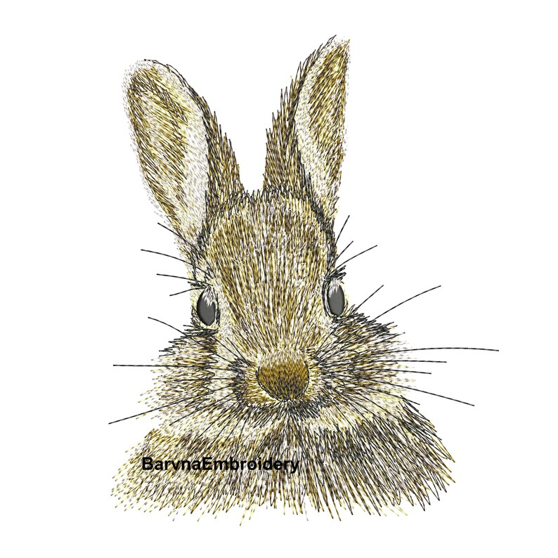 Bunny Machine Embroidery Designs Animals Embroidery - Etsy