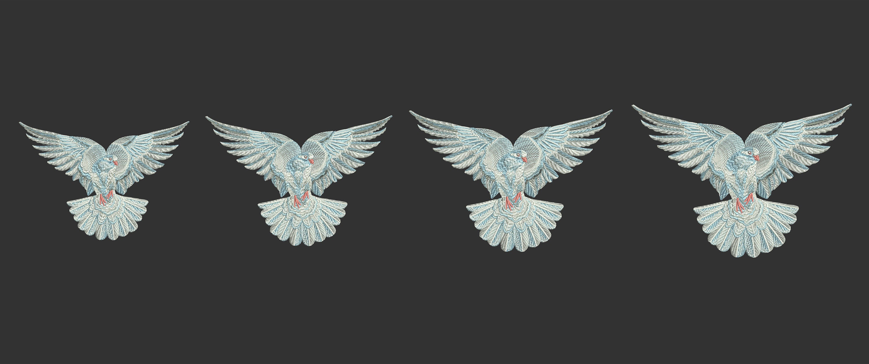 Bird Dove Machine Embroidery Designs Dove Embroidery File | Etsy