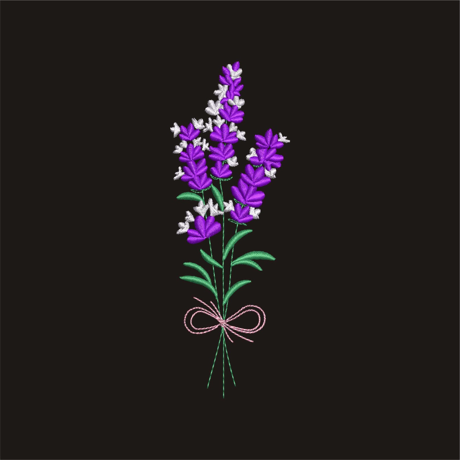 Lavender Flowers Embroidery Designs for Machine Instant - Etsy