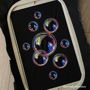 Soap Bubbles Machine Embroidery Designs, Bubbles Embroidery Files ...