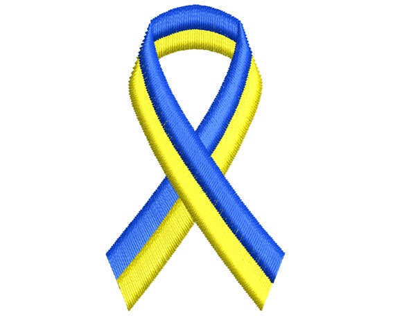 Ukraine Awareness Ribbon Machine Embroidery Designs Ukraine | Etsy
