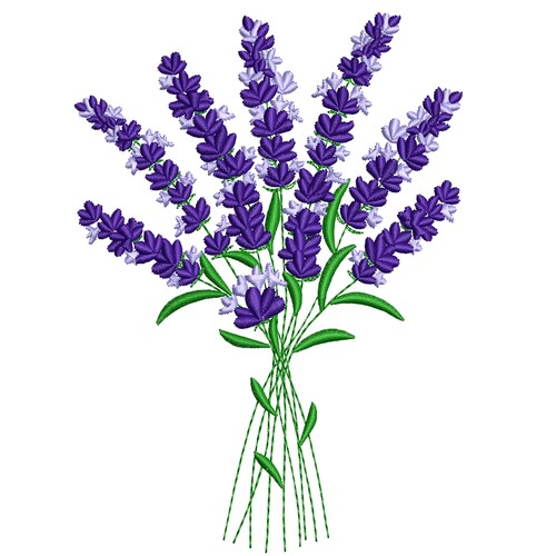 Lavender Flowers Embroidery Designs for Machine Instant - Etsy