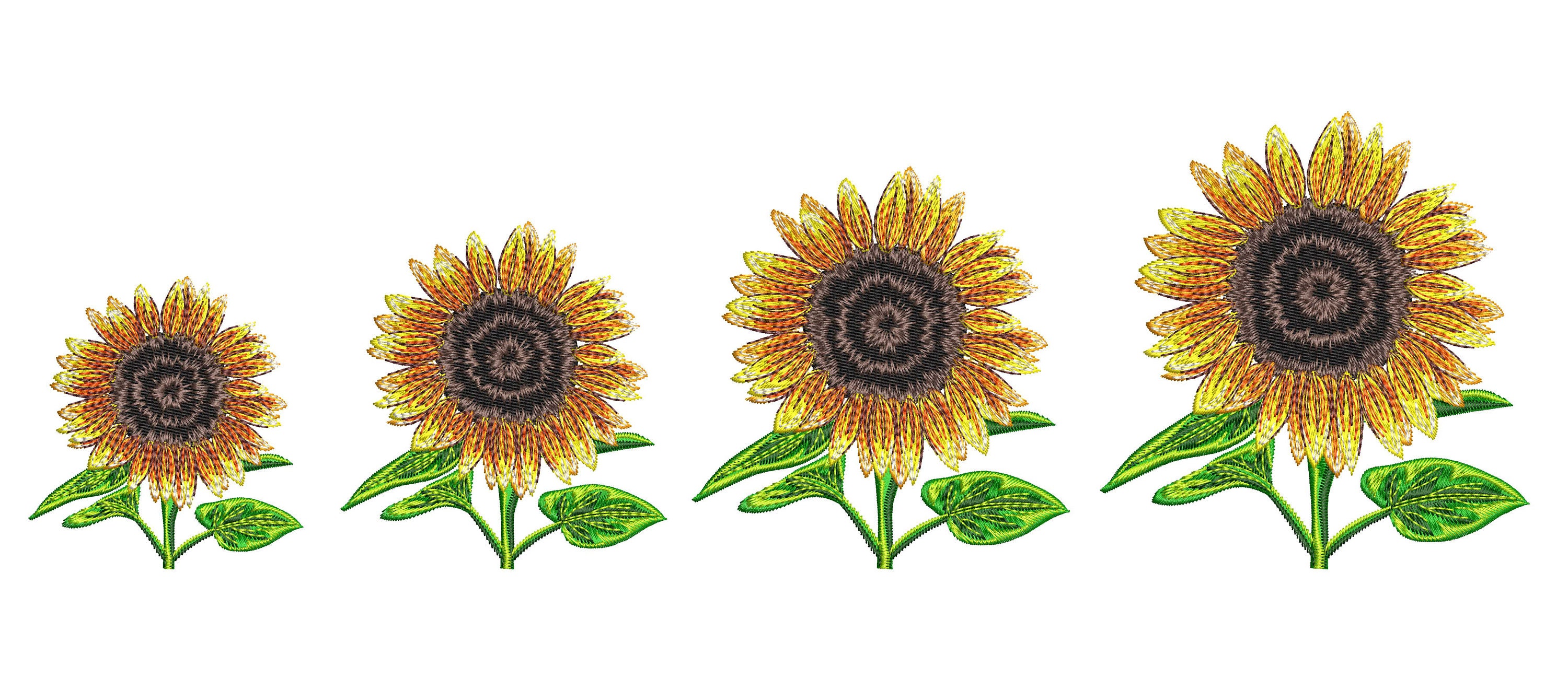 Sunflowers Machine Embroidery Designs Flowers Embroidery - Etsy