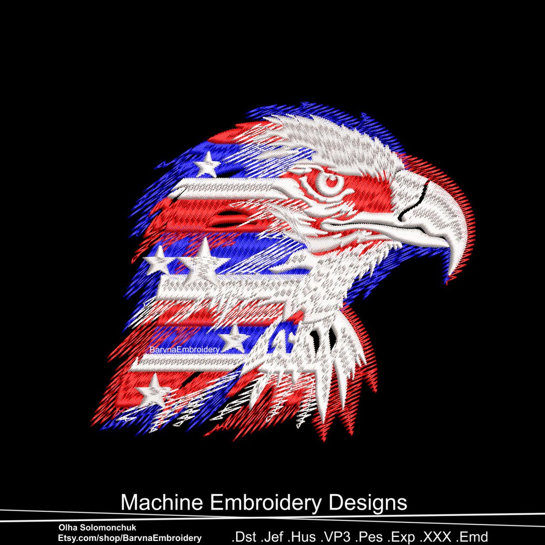 American Eagle Machine Embroidery Designs, USA Eagle Embroidery Machine ...
