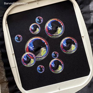 Soap Bubbles Machine Embroidery Designs, Bubbles Embroidery Files ...