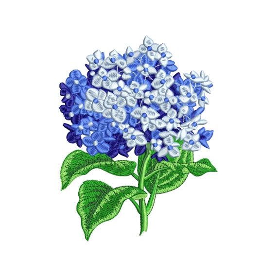 Hydrangea Machine Embroidery Designs Flowers Embroidery - Etsy UK