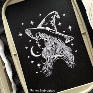 Witch Machine Embroidery Design, Helloween Embroidery Files, Digital ...