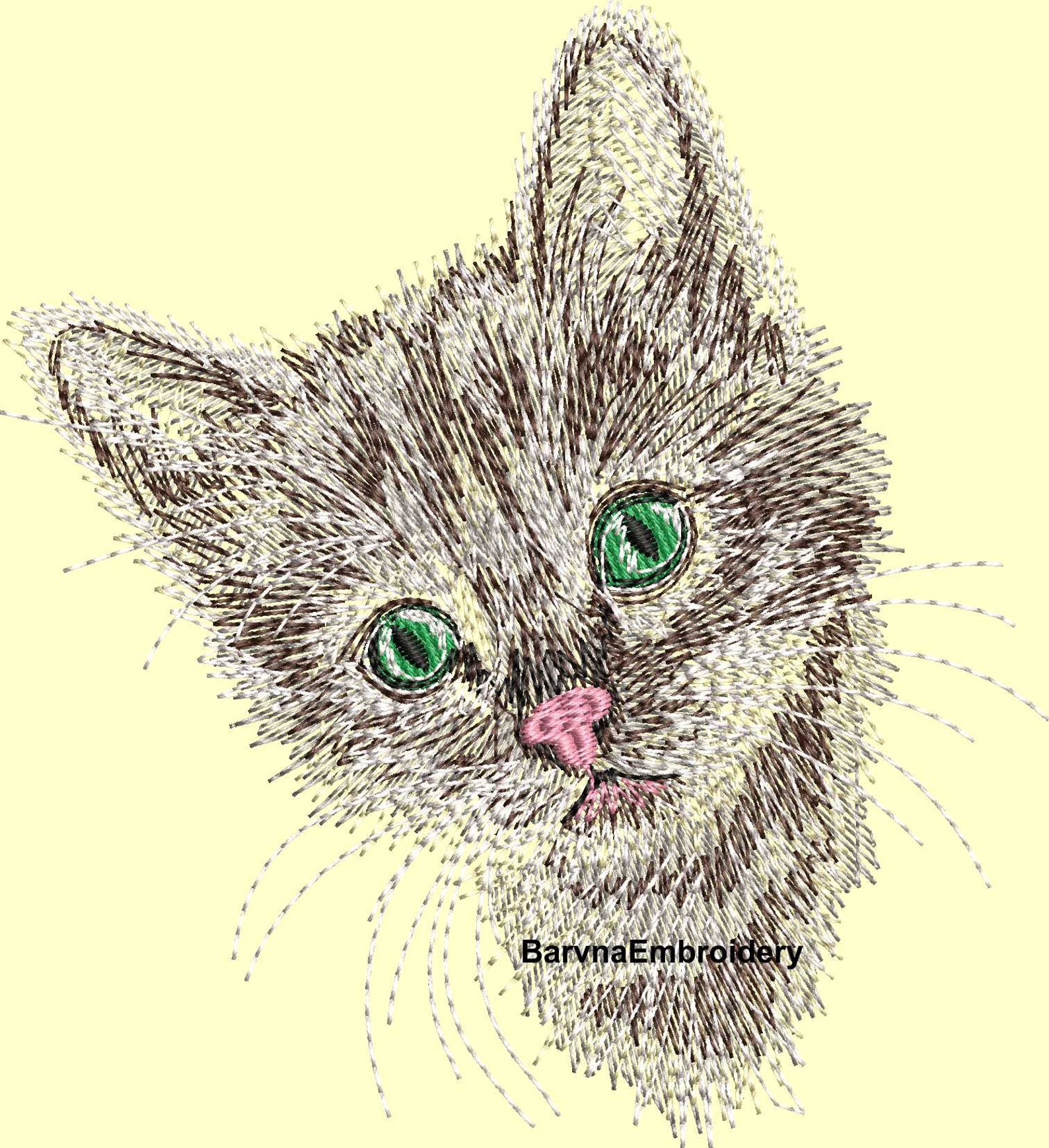 Cute Cat Machine Embroidery Designs Animals Embroidery Home - Etsy