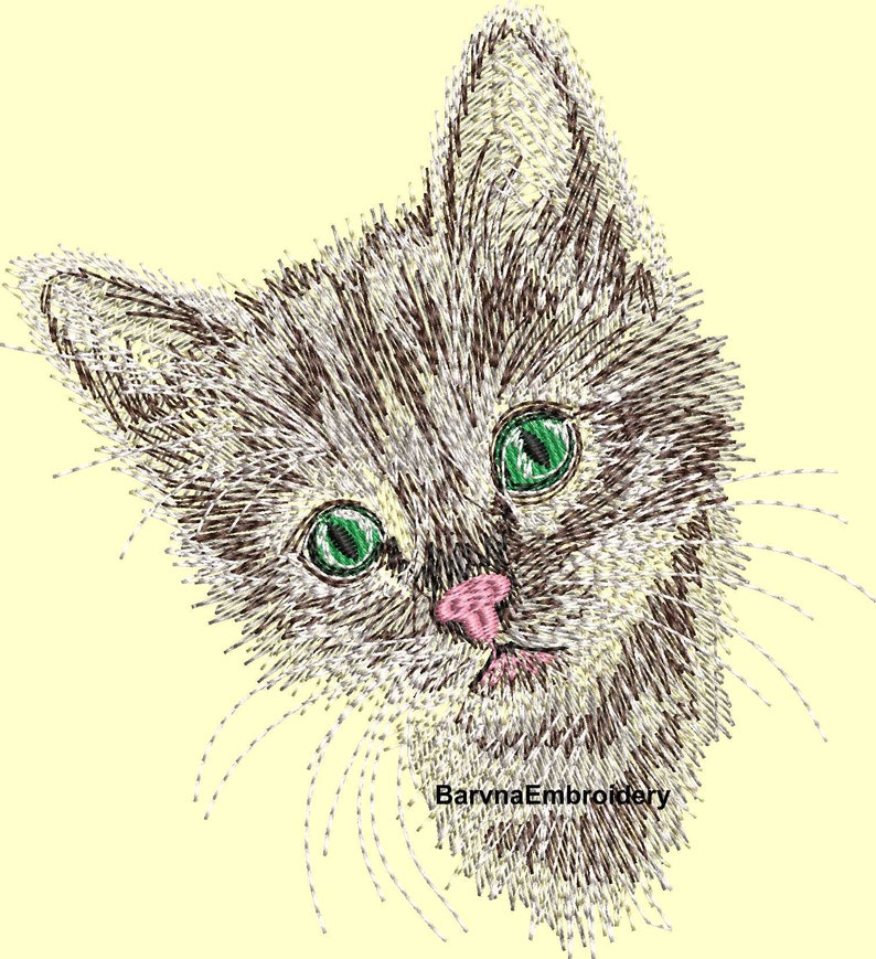 Cute Cat Machine Embroidery Designs Animals Embroidery Home - Etsy