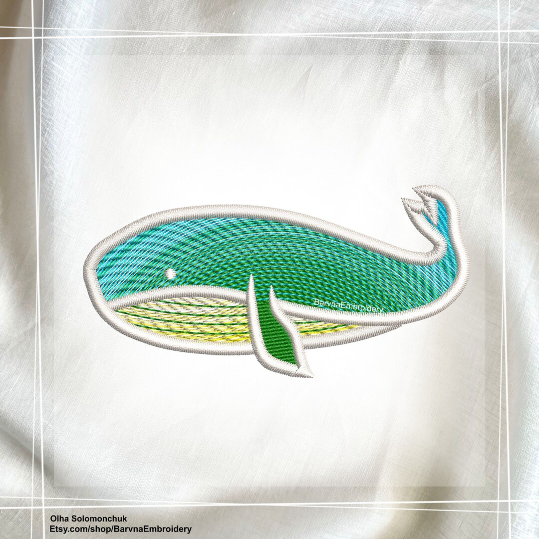 Whale Machine Embroidery Designs, Patch Embroidery Design for Machine ...