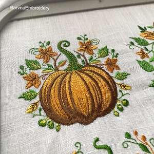 Pumpkin Embroidery Designs for Machine, Fall Embroidery Designs ...