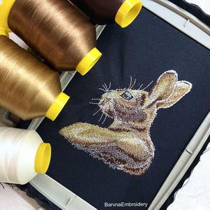 Rabbit Machine Embroidery Design, Animals Embroidery Files, Instant ...