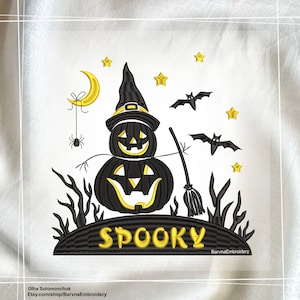Halloween Embroidery Designs, Digital Halloween Machine Embroidery ...