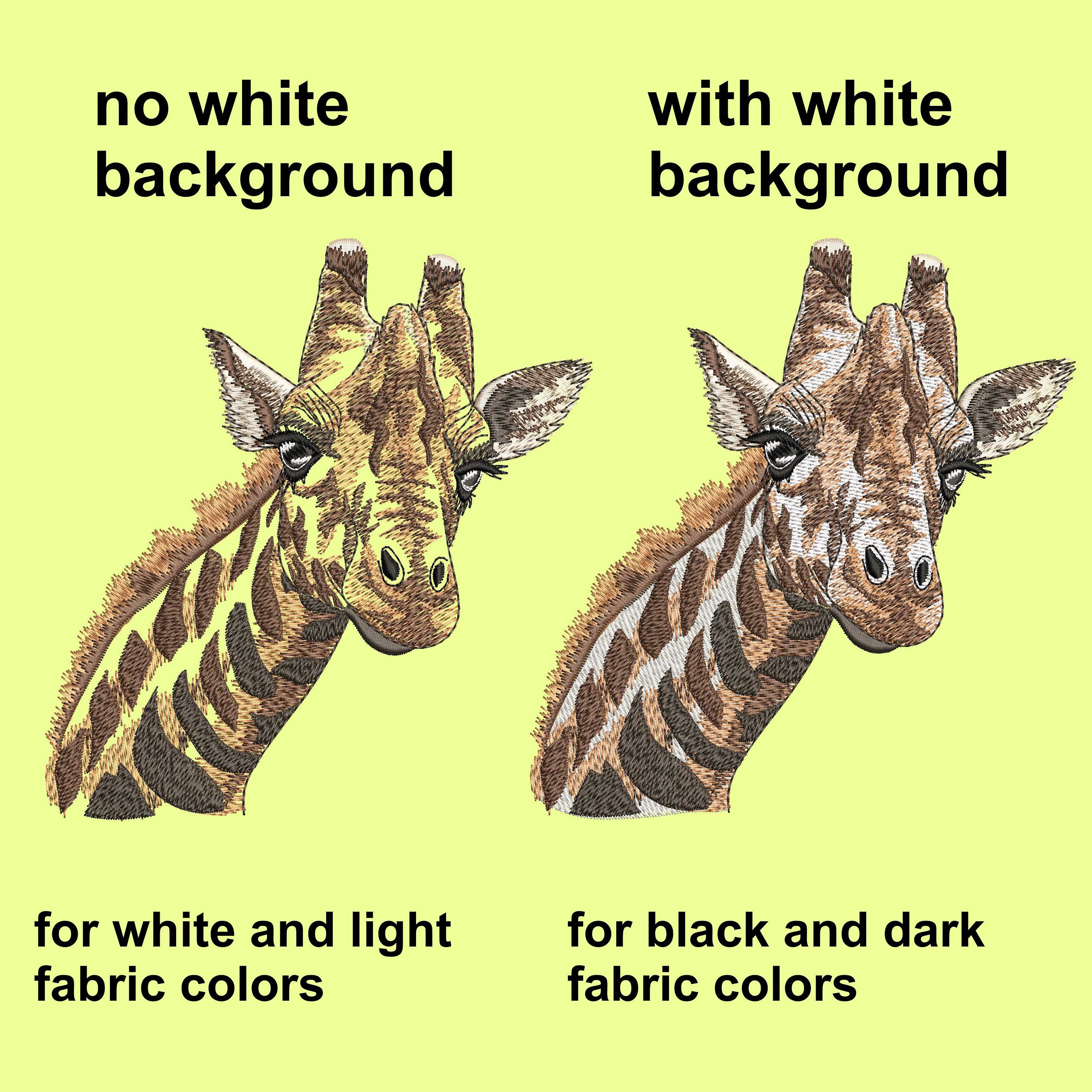 Giraffe Machine Embroidery Design Animals Embroidery Instant - Etsy