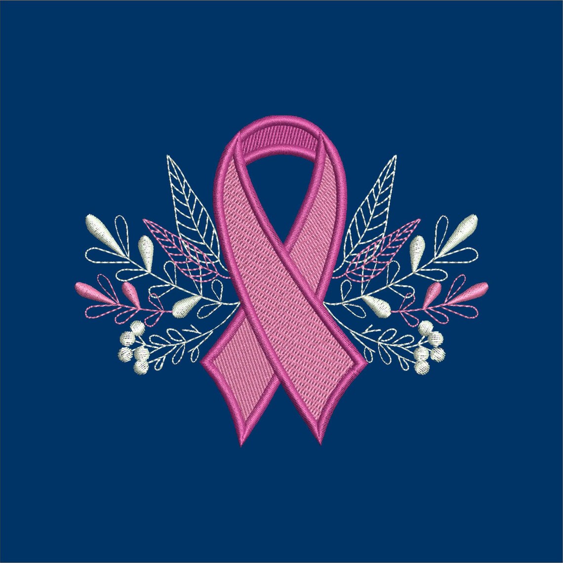Machine Embroidery Designs Awareness Ribbon Breast Cancer - Etsy