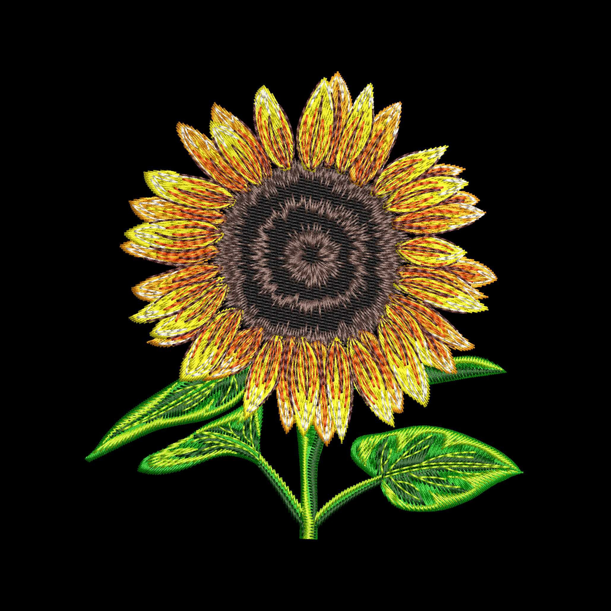 Sunflowers Machine Embroidery Designs Flowers Embroidery - Etsy