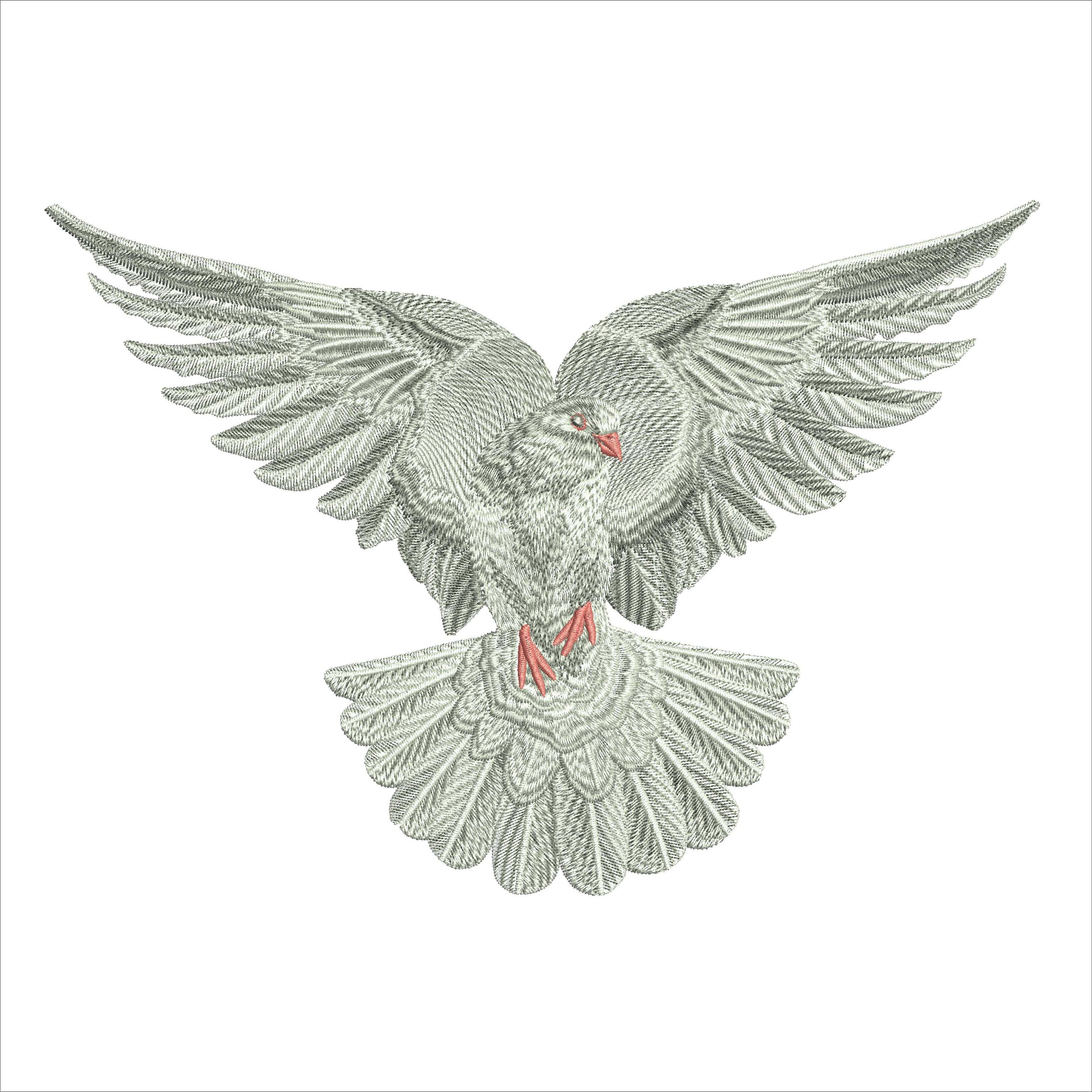 Bird Dove Machine Embroidery Designs Dove Embroidery File | Etsy