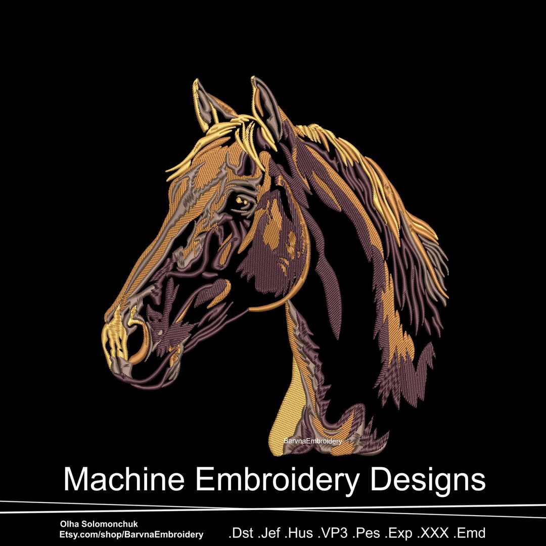 Horse Machine Embroidery Designs, Animals Embroidery Files, Instant ...