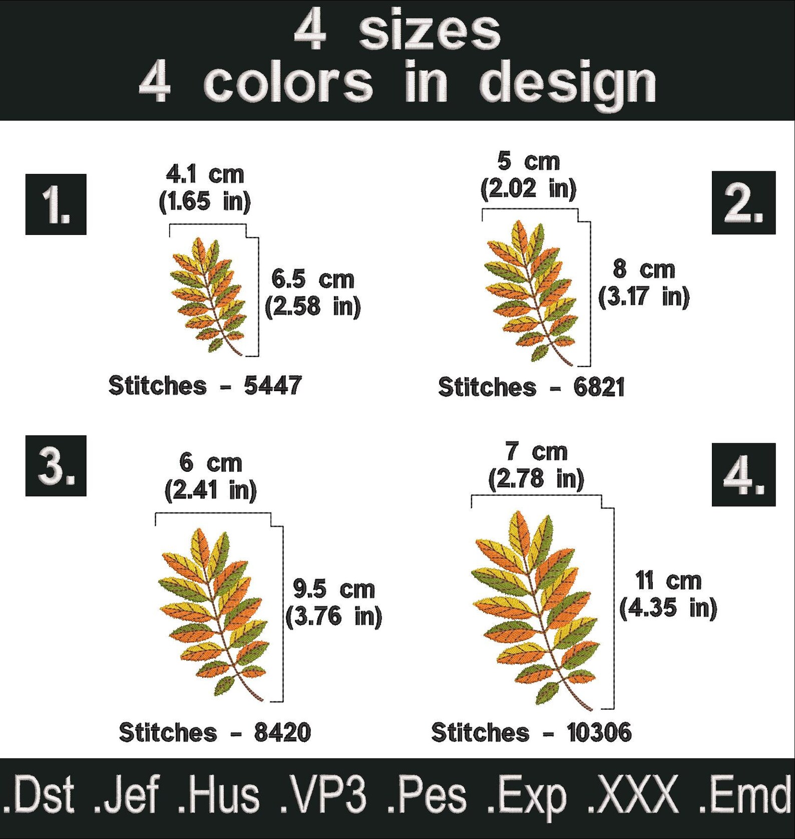 Fall Embroidery Designs Autumn Leaves Machine Embroidery - Etsy