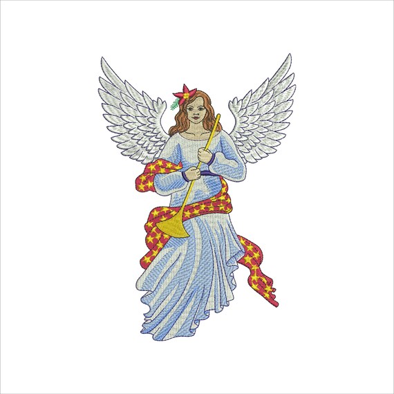 Angel Machine embroidery designs design angel religious | Etsy