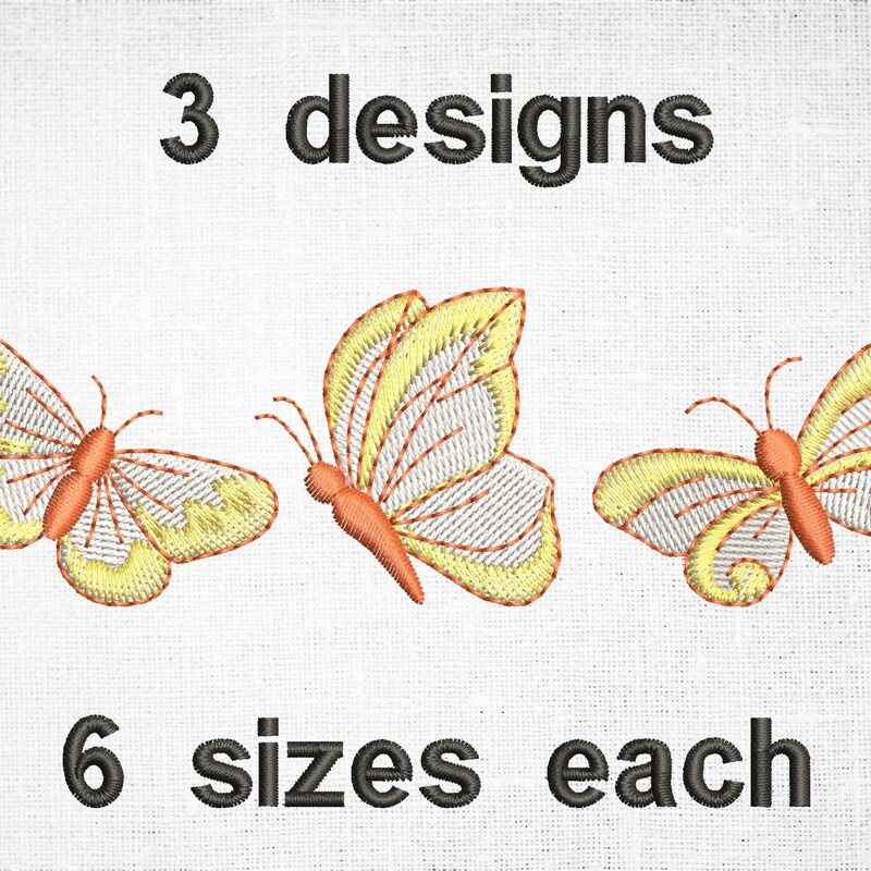 Butterfly Machine Embroidery Designs - Etsy