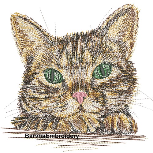 Mini Cat Stretching Machine Embroidery Design-instant - Etsy