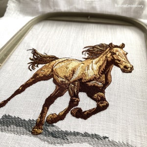Running Horse Machine Embroidery Design (instant Download) - Etsy