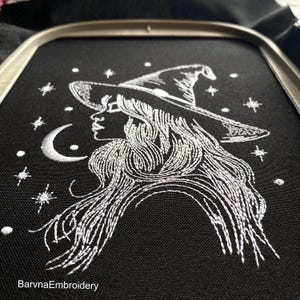 Witch Machine Embroidery Design, Helloween Embroidery Files, Digital ...